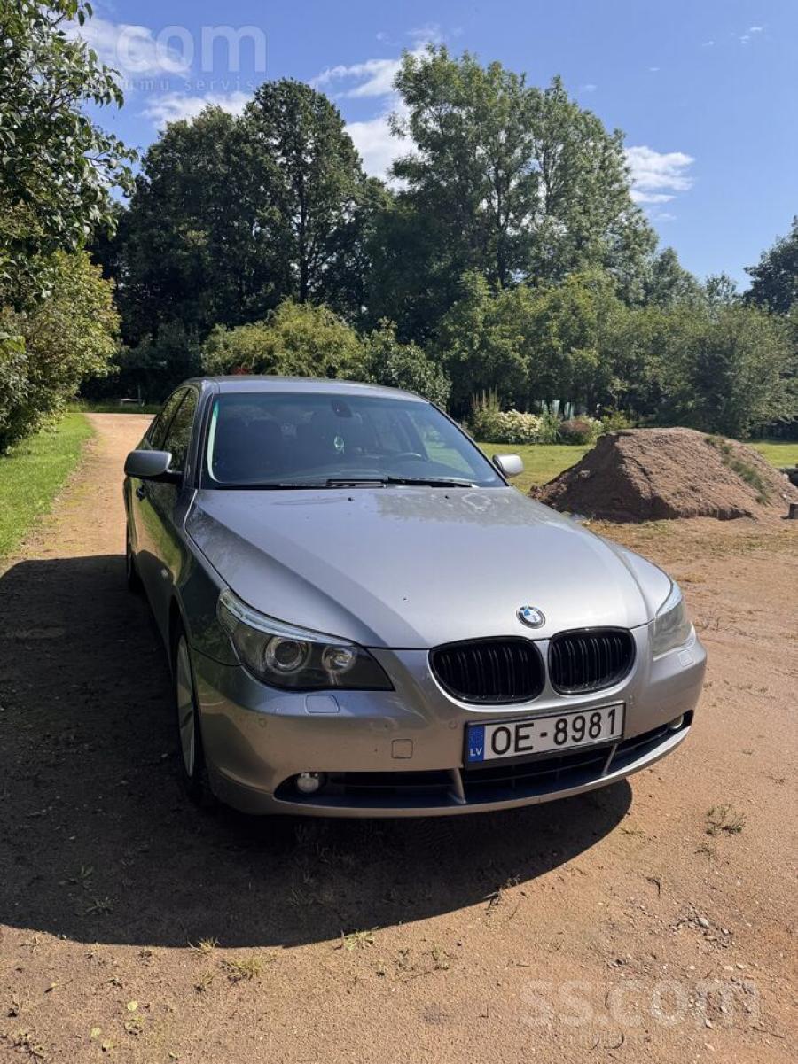 Grey BMW 525 2004 in Liepaja, with an engine capacity of 2.50 L and mileage of 278 thousand km for 4000 €, photo 1 on AUTOMOTO.COM.LV