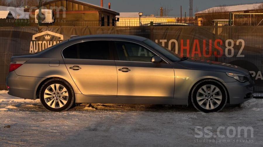 Grey BMW 525 2004 in Liepaja, with an engine capacity of 2.50 L and mileage of 281 thousand km for 3650 €, photo 3 on AUTOMOTO.COM.LV