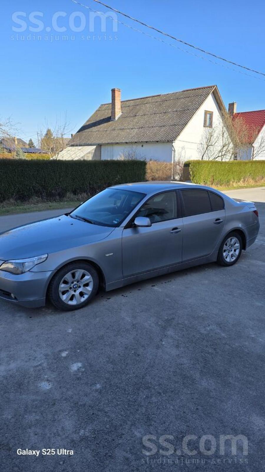 Grey BMW 525 2004 in Riga, with an engine capacity of 2.50 L and mileage of 356 thousand km for 1900 €, photo 5 on AUTOMOTO.COM.LV