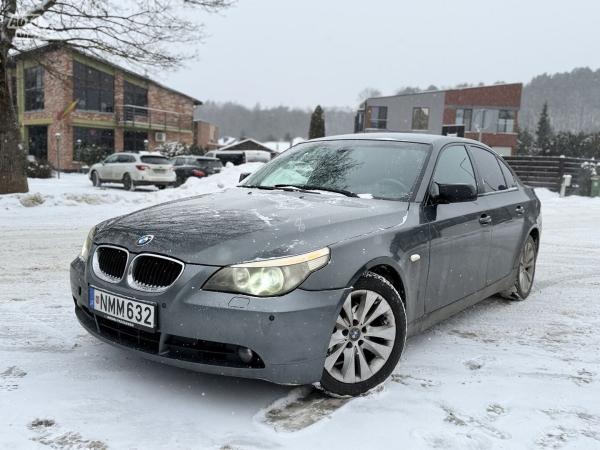 Grey BMW 525 2005 in Kaunas, with an engine capacity of 2.50 L and mileage of 444 thousand km for 2650 €, photo 7 on AUTOMOTO.COM.LV