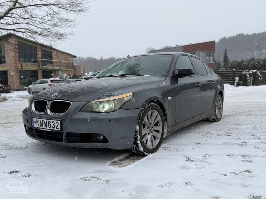 Grey BMW 525 2005 in Kaunas, with an engine capacity of 2.50 L and mileage of 444 thousand km for 2650 €, photo 8 on AUTOMOTO.COM.LV