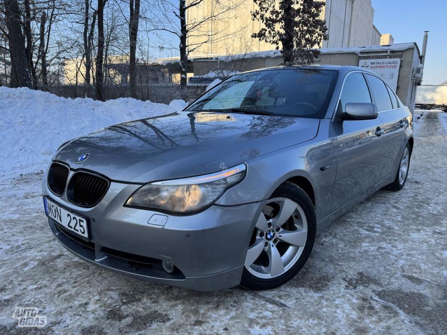 Pelēks BMW 525 2005 Viļņa, ar dzinēja tilpumu 2.50 L un nobraukumu 221 tūkst. km par 2450 €, foto 1 vietnē AUTOMOTO.COM.LV