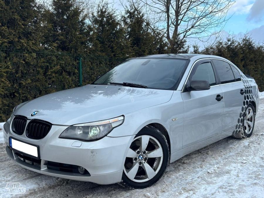 Grey BMW 525 2005 in Kaunas, with an engine capacity of 2.50 L and mileage of 400 thousand km for 2500 €, photo 1 on AUTOMOTO.COM.LV