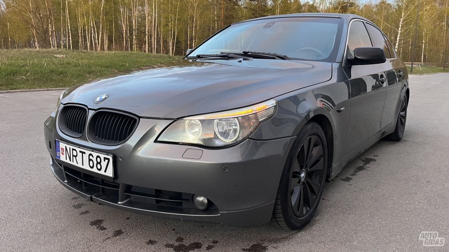 Grey BMW 525 2005 in Kaunas, with an engine capacity of 2.50 L and mileage of 222 thousand km for 2050 €, photo 8 on AUTOMOTO.COM.LV