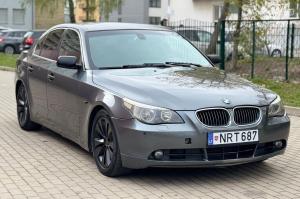 Grey BMW 525 2005 in Kaunas, with an engine capacity of 2.50 L and mileage of 222 thousand km for 1900 €, photo  on AUTOMOTO.COM.LV