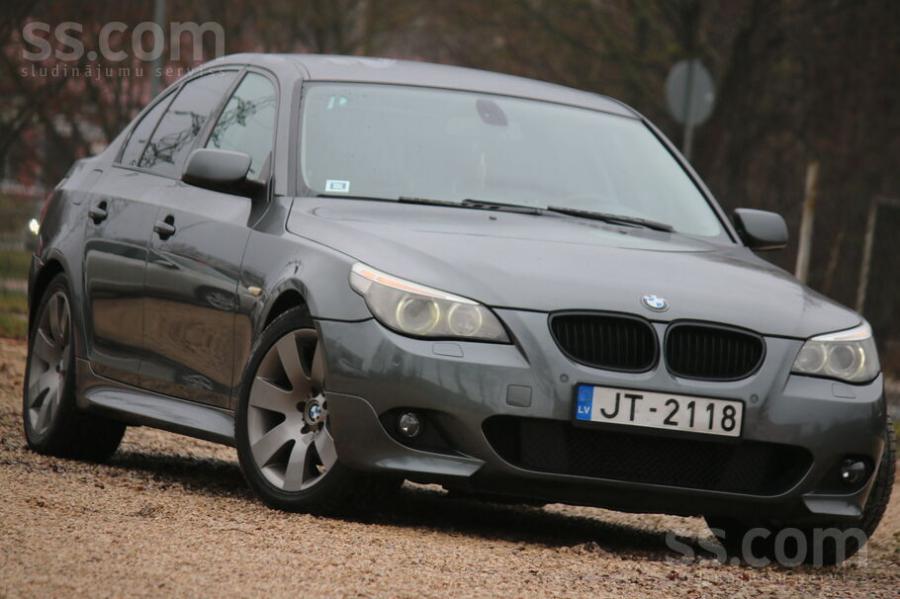 Grey BMW 525 2005 in Riga, with an engine capacity of 2.50 L and mileage of 355 thousand km for 3999 €, photo 1 on AUTOMOTO.COM.LV