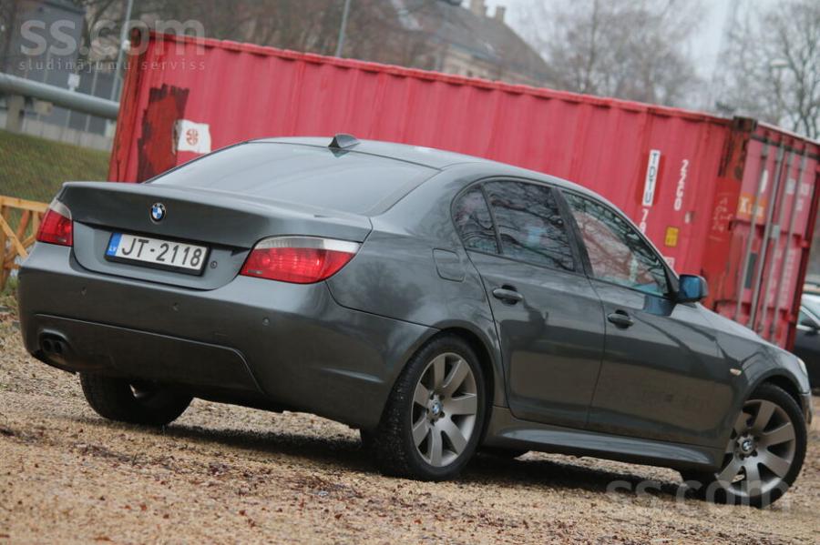 Grey BMW 525 2005 in Riga, with an engine capacity of 2.50 L and mileage of 355 thousand km for 3999 €, photo 5 on AUTOMOTO.COM.LV