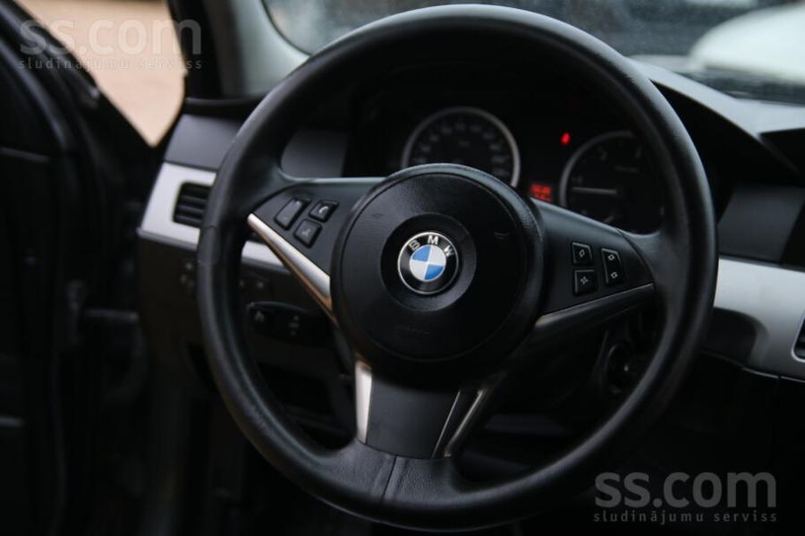 Grey BMW 525 2005 in Riga, with an engine capacity of 2.50 L and mileage of 355 thousand km for 3999 €, photo 12 on AUTOMOTO.COM.LV