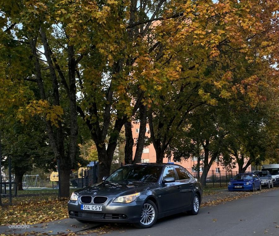 Grey BMW 525 2005 in Tallinn, with an engine capacity of 2.50 L and mileage of 456 thousand km for 3500 €, photo 16 on AUTOMOTO.COM.LV