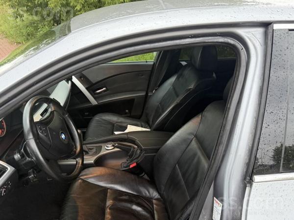 Grey BMW 525 2005 in Dobele, with an engine capacity of 2.50 L and mileage of 0 thousand km for 2850 €, photo 6 on AUTOMOTO.COM.LV