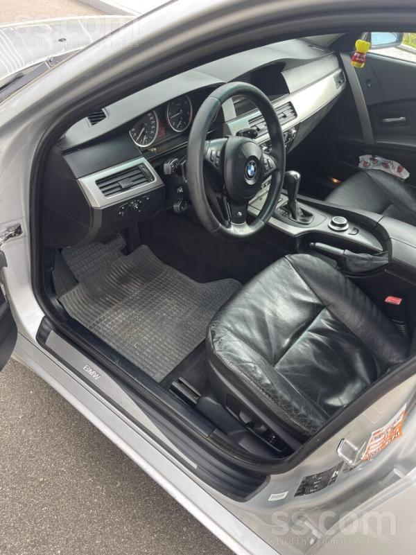 Pelēks BMW 525 2005 Rēzekne, ar dzinēja tilpumu 2.50 L un nobraukumu 356 tūkst. km par 3000 €, foto 7 vietnē AUTOMOTO.COM.LV