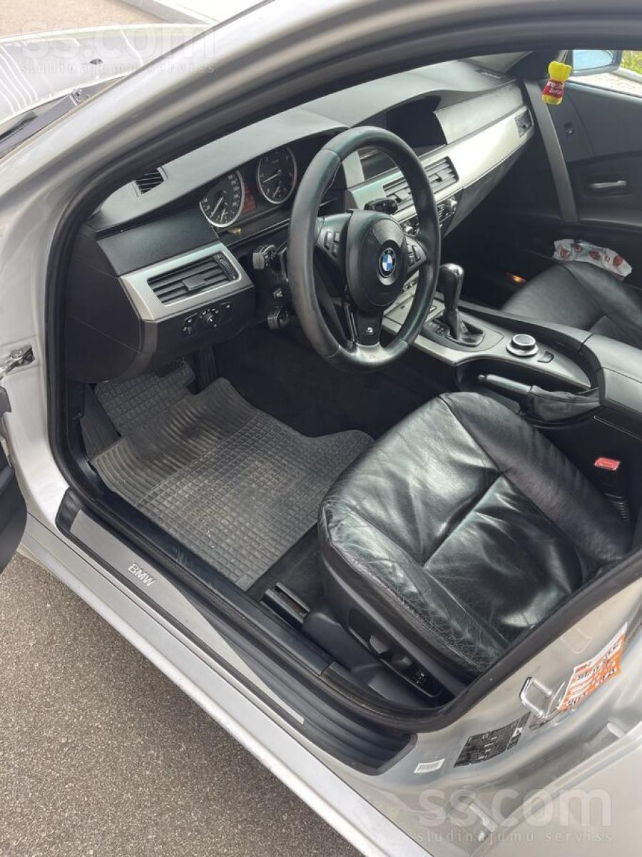 Pelēks BMW 525 2005 Rēzekne, ar dzinēja tilpumu 2.50 L un nobraukumu 356 tūkst. km par 3000 €, foto 7 vietnē AUTOMOTO.COM.LV