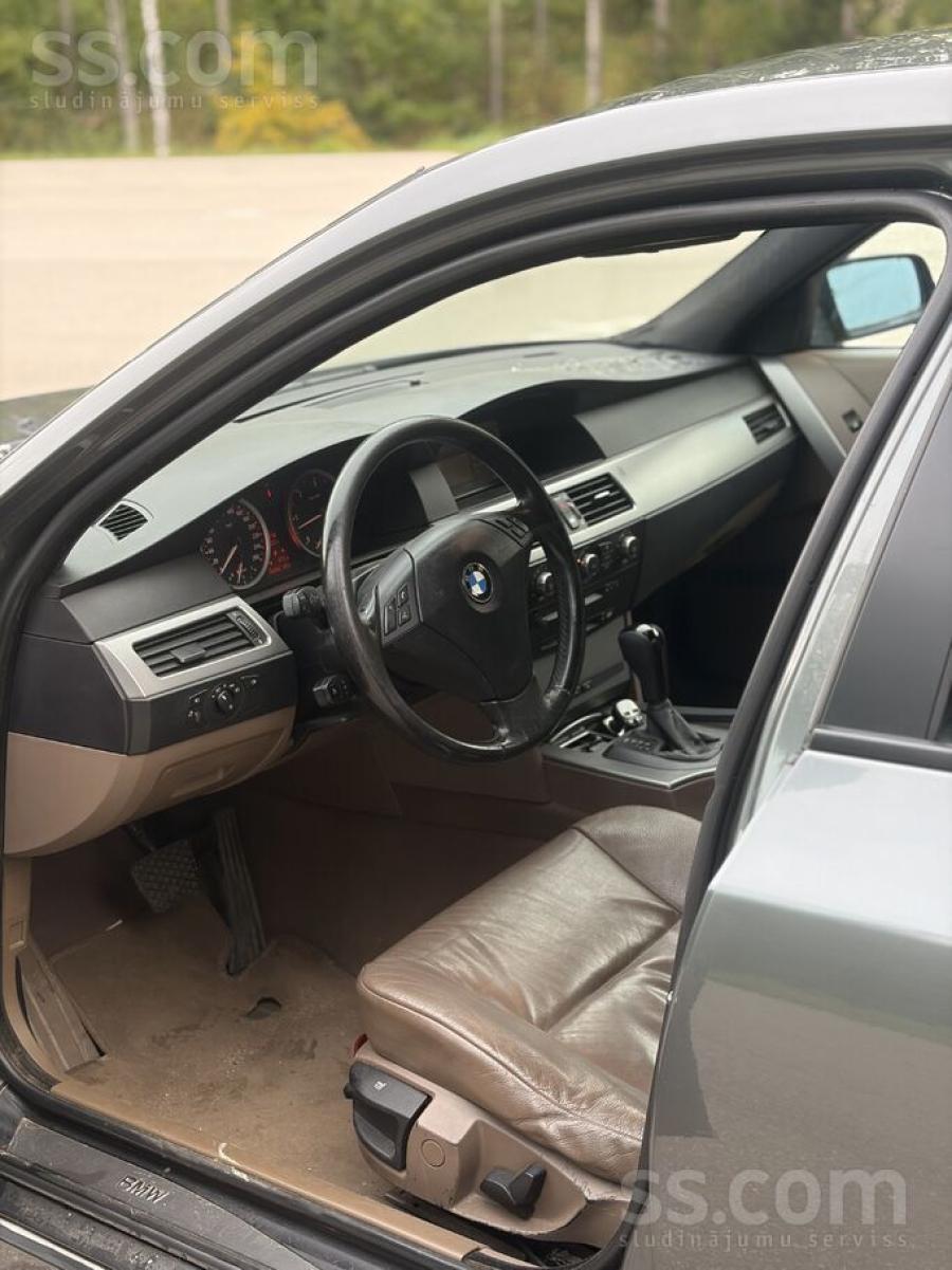 Grey BMW 525 2005 in Madona, with an engine capacity of 2.50 L and mileage of 457 thousand km for 3700 €, photo 6 on AUTOMOTO.COM.LV
