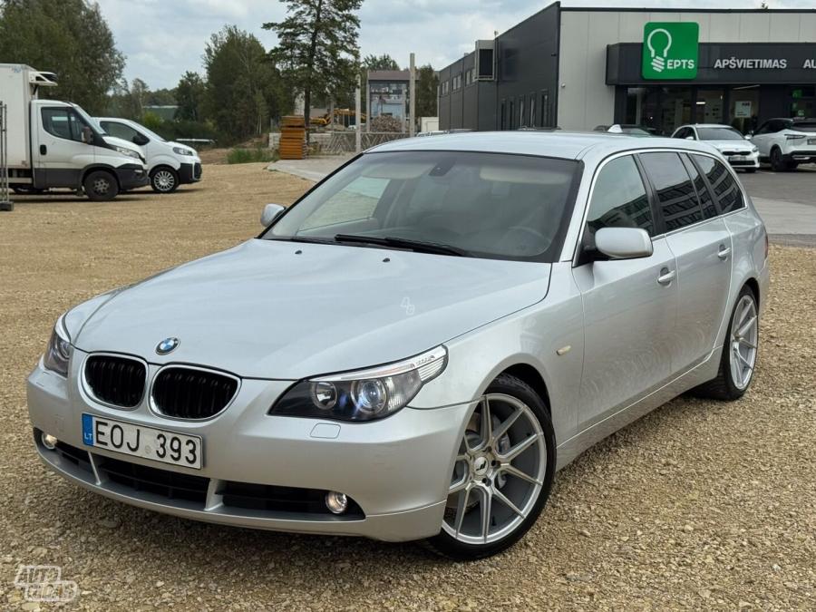 Grey BMW 525 2005 in Kaunas, with an engine capacity of 2.50 L and mileage of 0 thousand km for 2850 €, photo 1 on AUTOMOTO.COM.LV