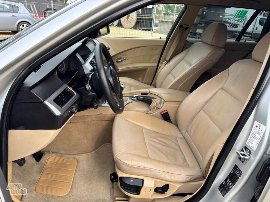 Grey BMW 525 2005 in Kaunas, with an engine capacity of 2.50 L and mileage of 0 thousand km for 2850 €, photo 19 on AUTOMOTO.COM.LV
