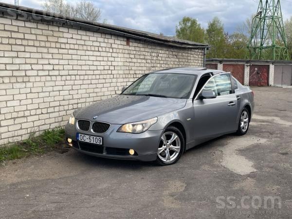 Grey BMW 525 2006 in Riga, with an engine capacity of 2.50 L and mileage of 426 thousand km for 1750 €, photo 1 on AUTOMOTO.COM.LV