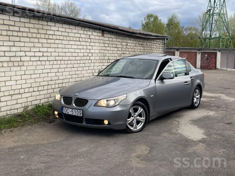 Grey BMW 525 2006 in Riga, with an engine capacity of 2.50 L and mileage of 426 thousand km for 1750 €, photo 1 on AUTOMOTO.COM.LV