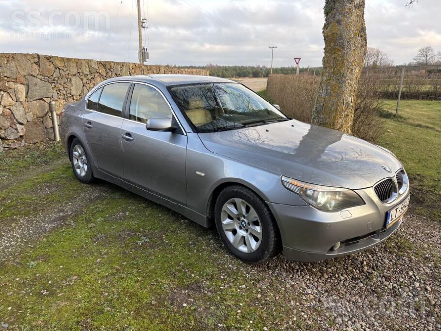 Grey BMW 525 2006 in Liepaja, with an engine capacity of 2.50 L and mileage of 448 thousand km for 2995 €, photo 2 on AUTOMOTO.COM.LV