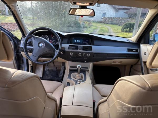 Grey BMW 525 2006 in Liepaja, with an engine capacity of 2.50 L and mileage of 448 thousand km for 2995 €, photo 5 on AUTOMOTO.COM.LV