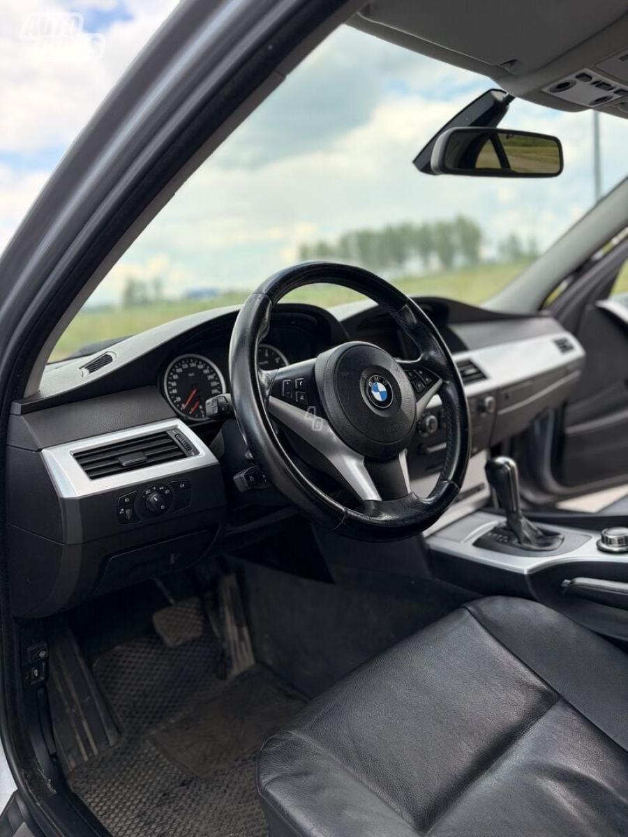 Pelēks BMW 525 2006 Klaipėda, ar dzinēja tilpumu 2.50 L un nobraukumu 297 tūkst. km par 4500 €, foto 10 vietnē AUTOMOTO.COM.LV