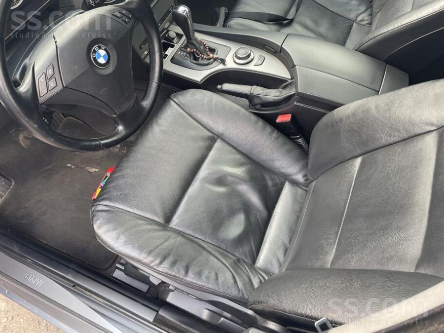 Pelēks BMW 525 2006 Rīga, ar dzinēja tilpumu 2.50 L un nobraukumu 426 tūkst. km par 2300 €, foto 19 vietnē AUTOMOTO.COM.LV