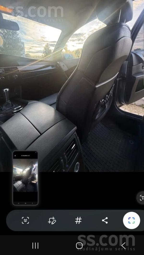 Grey BMW 525 2006 in Jekabpils, with an engine capacity of 2.50 L and mileage of 375 thousand km for 3100 €, photo 5 on AUTOMOTO.COM.LV