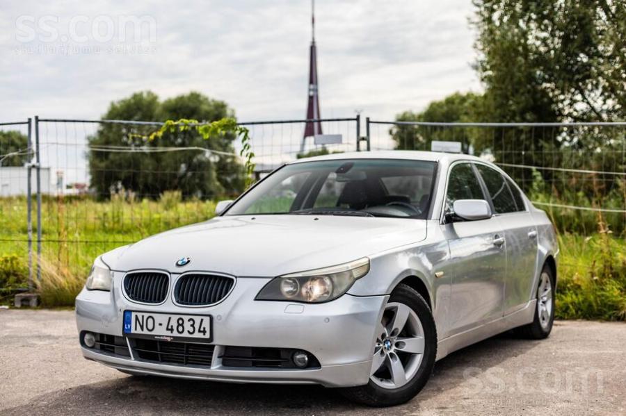 Grey BMW 525 2006 in Riga, with an engine capacity of 2.50 L and mileage of 364 thousand km for 4290 €, photo 1 on AUTOMOTO.COM.LV