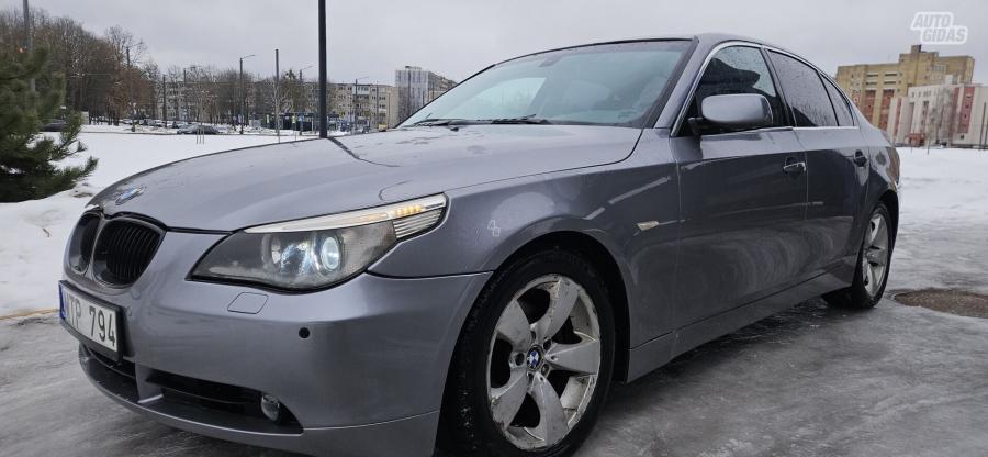 Pelēks BMW 525 2007 Kauņa, ar dzinēja tilpumu 2.50 L un nobraukumu 440 tūkst. km par 2750 €, foto 2 vietnē AUTOMOTO.COM.LV
