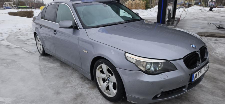 Grey BMW 525 2007 in Kaunas, with an engine capacity of 2.50 L and mileage of 440 thousand km for 2650 €, photo 2 on AUTOMOTO.COM.LV