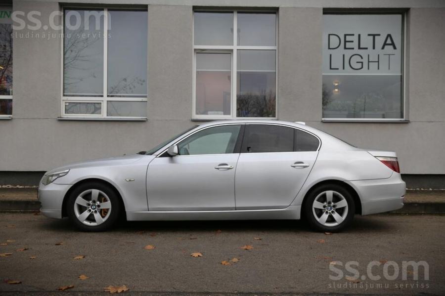 Grey BMW 525 2007 in Riga, with an engine capacity of 3.00 L and mileage of 405 thousand km for 4495 €, photo 3 on AUTOMOTO.COM.LV
