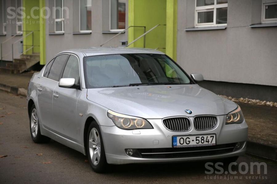 Grey BMW 525 2007 in Riga, with an engine capacity of 3.00 L and mileage of 405 thousand km for 4495 €, photo 5 on AUTOMOTO.COM.LV