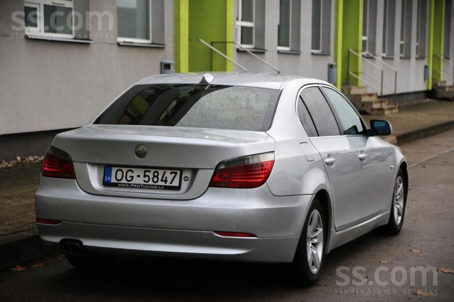 Grey BMW 525 2007 in Riga, with an engine capacity of 3.00 L and mileage of 405 thousand km for 4495 €, photo 7 on AUTOMOTO.COM.LV