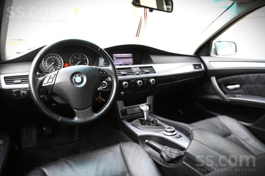 Grey BMW 525 2007 in Riga, with an engine capacity of 3.00 L and mileage of 405 thousand km for 4495 €, photo 8 on AUTOMOTO.COM.LV