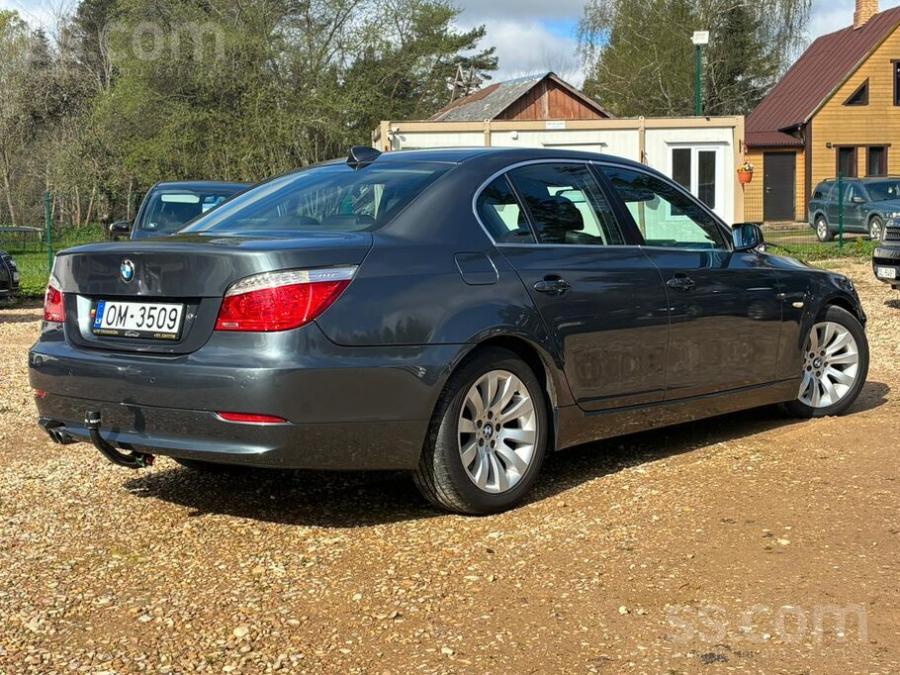 Grey BMW 525 2007 in Kuldiga, with an engine capacity of 3.00 L and mileage of 235 thousand km for 5390 €, photo 5 on AUTOMOTO.COM.LV