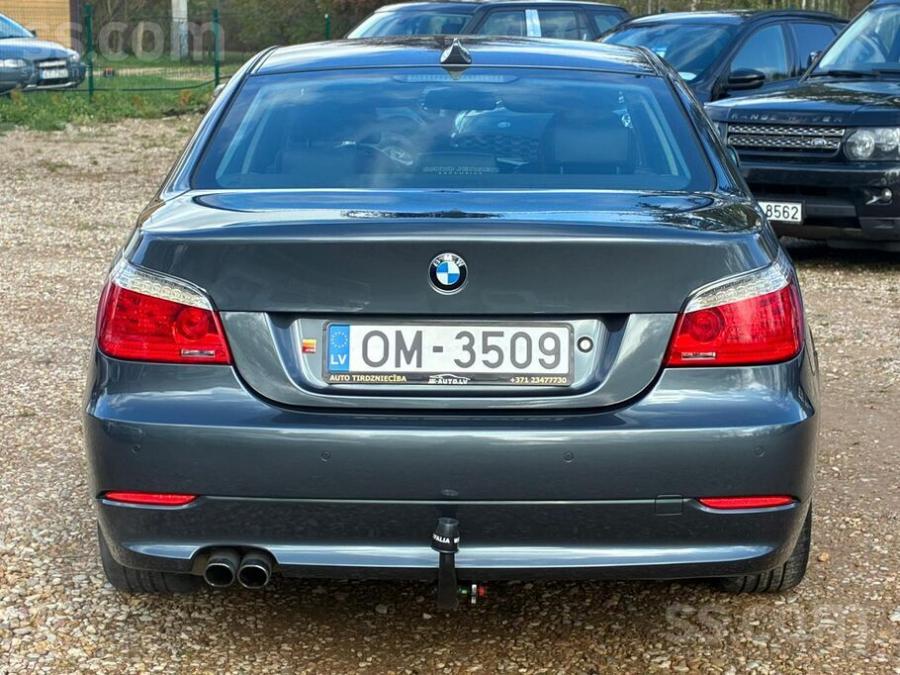 Grey BMW 525 2007 in Kuldiga, with an engine capacity of 3.00 L and mileage of 235 thousand km for 5390 €, photo 9 on AUTOMOTO.COM.LV