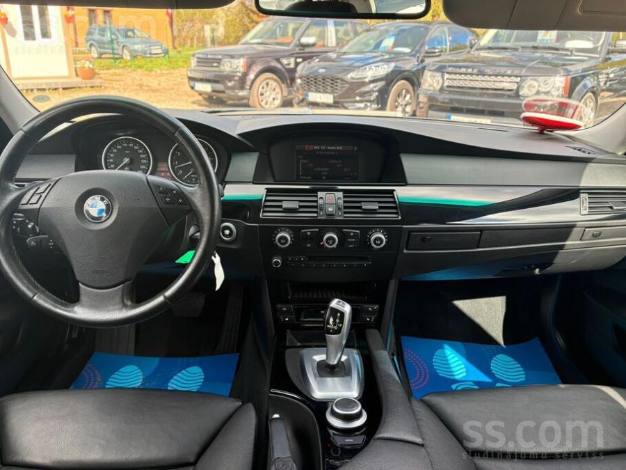 Grey BMW 525 2007 in Kuldiga, with an engine capacity of 3.00 L and mileage of 235 thousand km for 5390 €, photo 15 on AUTOMOTO.COM.LV