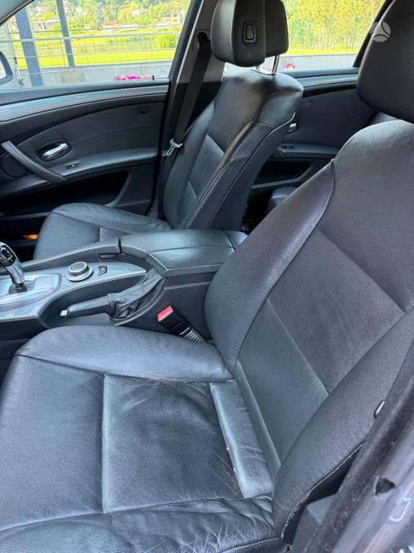 Grey BMW 525 2007 in Kaunas, with an engine capacity of 2.99 L and mileage of 246 thousand km for 2500 €, photo 9 on AUTOMOTO.COM.LV