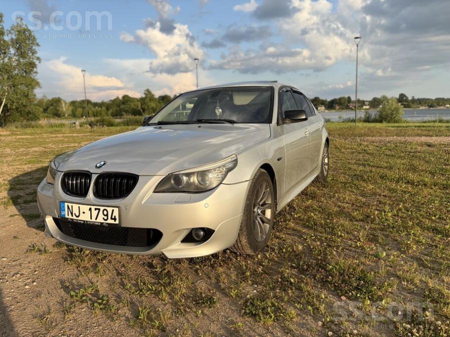 Grey BMW 525 2007 in Rezekne, with an engine capacity of 3.00 L and mileage of 378 thousand km for 5500 €, photo 1 on AUTOMOTO.COM.LV