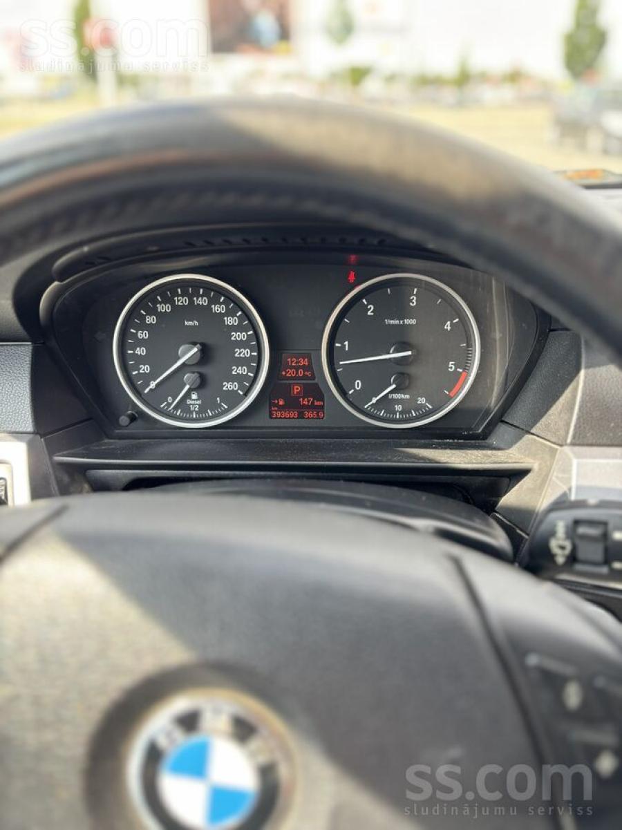 Grey BMW 525 2007 in Riga, with an engine capacity of 3.00 L and mileage of 393 thousand km for 3900 €, photo 9 on AUTOMOTO.COM.LV