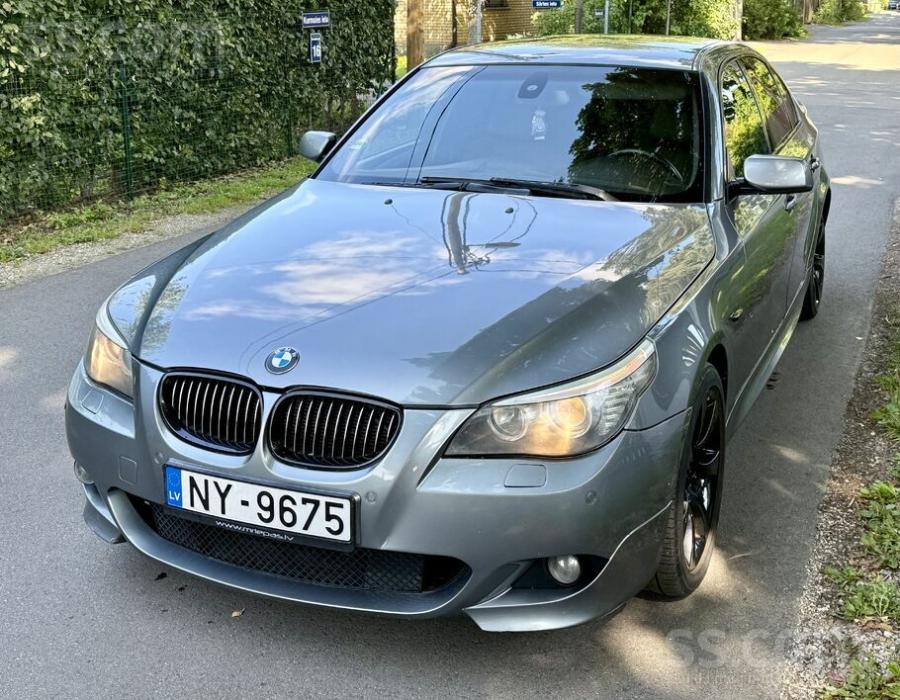 Grey BMW 525 2007 in Riga, with an engine capacity of 3.00 L and mileage of 0 thousand km for 4000 €, photo 1 on AUTOMOTO.COM.LV