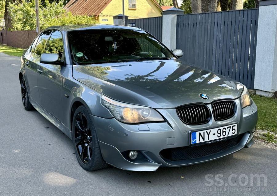 Grey BMW 525 2007 in Riga, with an engine capacity of 3.00 L and mileage of 0 thousand km for 4000 €, photo 3 on AUTOMOTO.COM.LV
