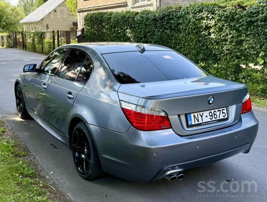 Grey BMW 525 2007 in Riga, with an engine capacity of 3.00 L and mileage of 0 thousand km for 4000 €, photo 5 on AUTOMOTO.COM.LV