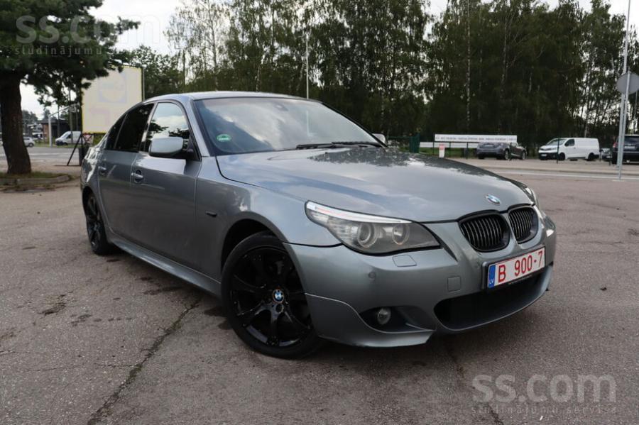 Grey BMW 525 2007 in Riga, with an engine capacity of 3.00 L and mileage of 292 thousand km for 4690 €, photo 3 on AUTOMOTO.COM.LV