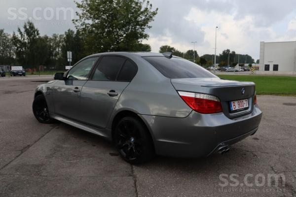Grey BMW 525 2007 in Riga, with an engine capacity of 3.00 L and mileage of 292 thousand km for 4690 €, photo 3 on AUTOMOTO.COM.LV