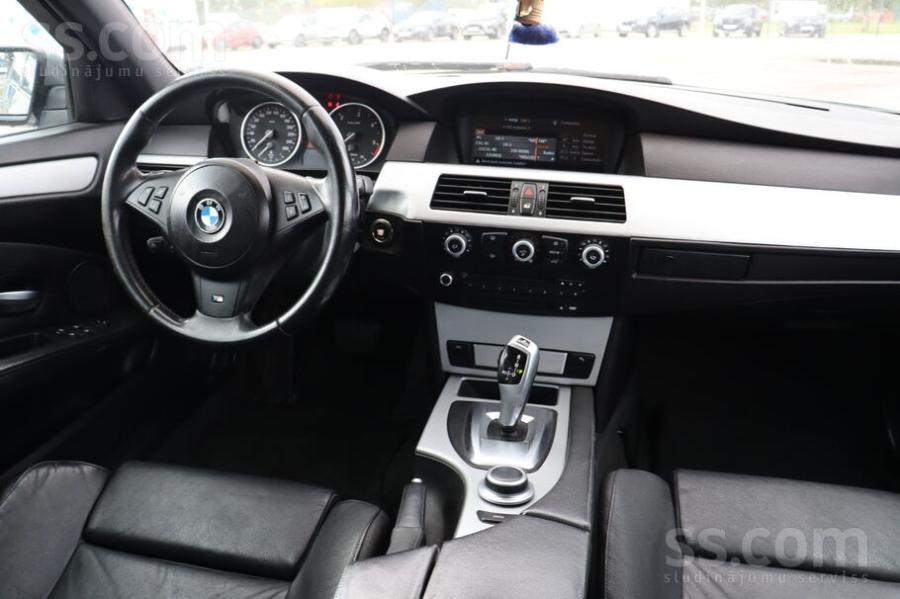 Grey BMW 525 2007 in Riga, with an engine capacity of 3.00 L and mileage of 292 thousand km for 4690 €, photo 8 on AUTOMOTO.COM.LV