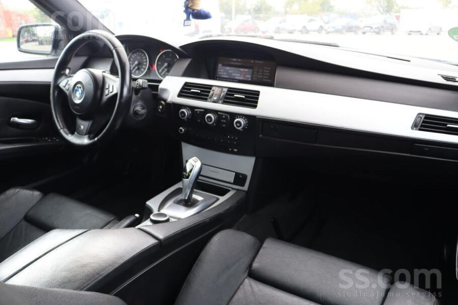 Grey BMW 525 2007 in Riga, with an engine capacity of 3.00 L and mileage of 292 thousand km for 4690 €, photo 9 on AUTOMOTO.COM.LV