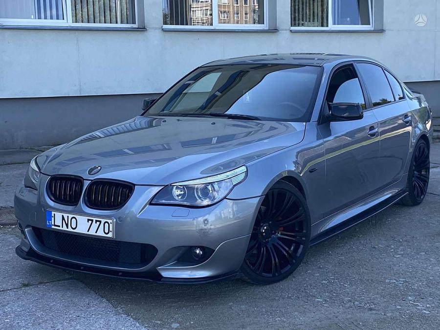 Pelēks BMW 525 2007 Kauņa, ar dzinēja tilpumu 2.50 L un nobraukumu 280 tūkst. km par 6250 €, foto 1 vietnē AUTOMOTO.COM.LV