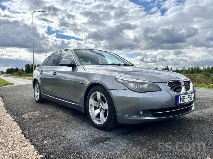 Grey BMW 525 2007 in Jelgava, with an engine capacity of 3.00 L and mileage of 287 thousand km for 4190 €, photo 6 on AUTOMOTO.COM.LV