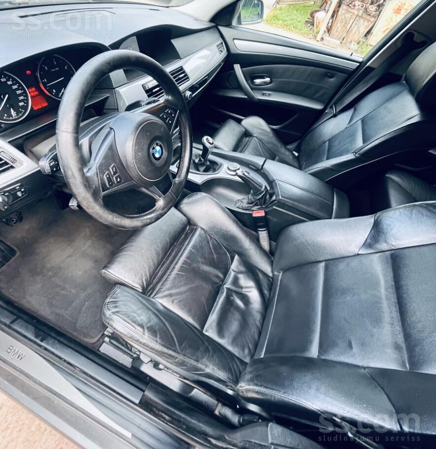 Pelēks BMW 525 2007 Kuldīga, ar dzinēja tilpumu 3.00 L un nobraukumu 425 tūkst. km par 6000 €, foto 7 vietnē AUTOMOTO.COM.LV