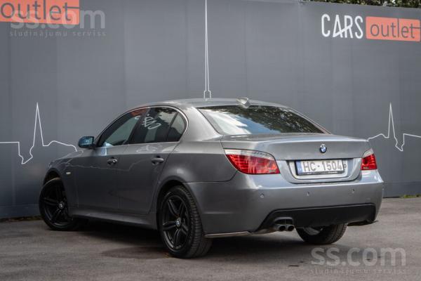 Grey BMW 525 2007 in Riga, with an engine capacity of 3.00 L and mileage of 326 thousand km for 6690 €, photo 5 on AUTOMOTO.COM.LV